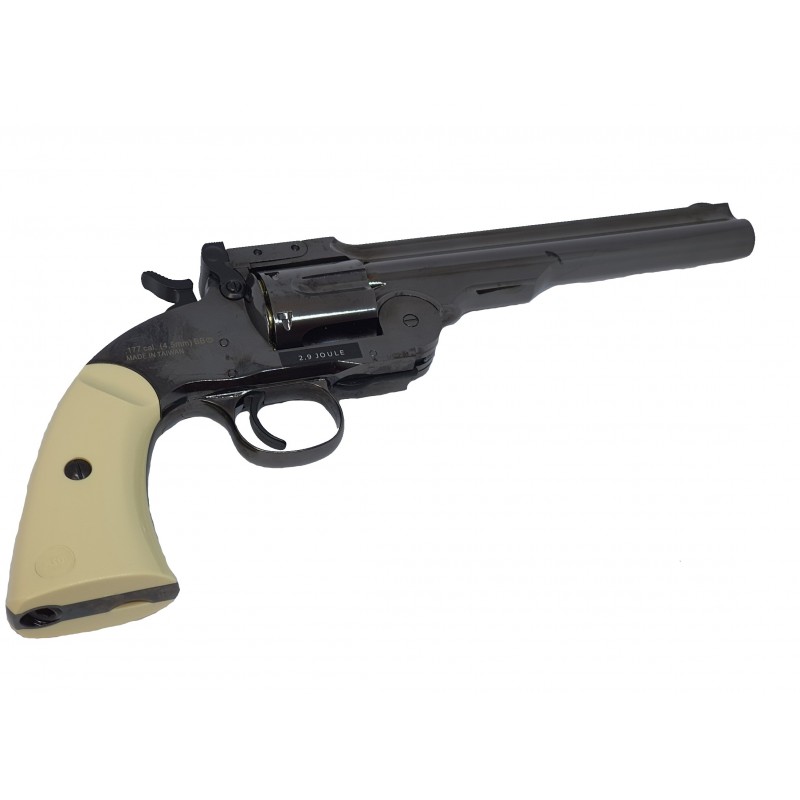 Vzduchový revolver ASG Schofield 6" Šedý 4,5mm