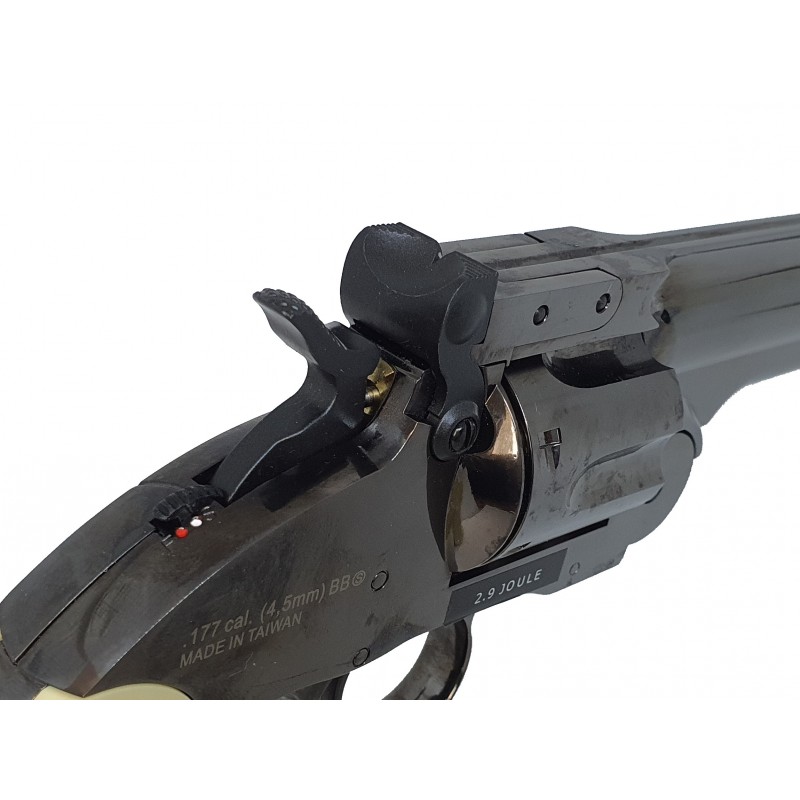 Vzduchový revolver ASG Schofield 6" Šedý 4,5mm